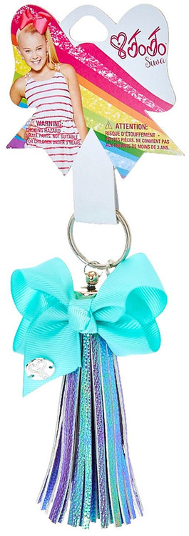 Nickelodeon JoJo Siwa Iridescent Tassel with Mint Bow Keychain HER ...