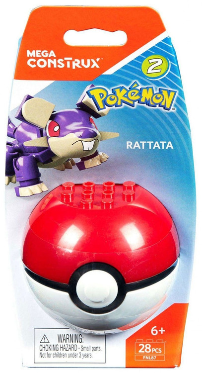 Pokemon Series 2 Rattata Set Mega Construx - ToyWiz