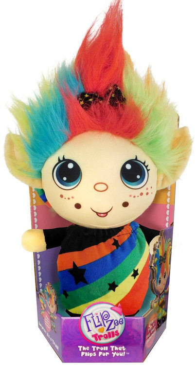 FlipZee Trolls Rainbow Galore Plush Doll Jay at Play - ToyWiz