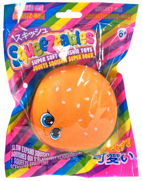 Squeezeables Series 1 Hamburger Squeeze Toy License to Play - ToyWiz
