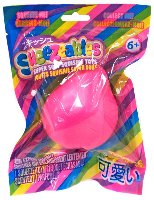 Squeezeables Series 1 Hot Pink Pear Squeeze Toy License to Play - ToyWiz