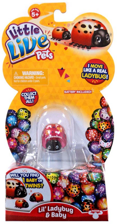 Little Live Pets Lil Ladybug Baby Princess Dotty Figure Moose Toys - ToyWiz