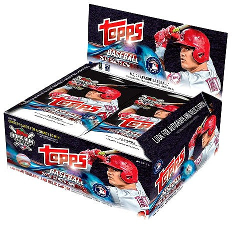 MLB Topps 2018 Series 1 Baseball Trading Card RETAIL Box 24 Packs - ToyWiz
