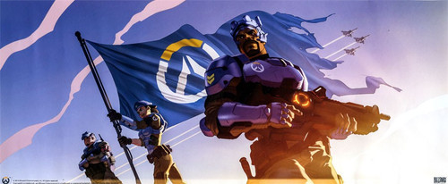 Overwatch Overwatch Flag 15.75 Mini-Poster Loose Blizzard - ToyWiz