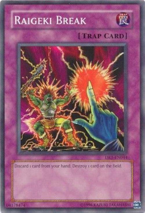 YuGiOh Dark Revelation 1 Single Card Common Raigeki Break DR1-EN044 ...