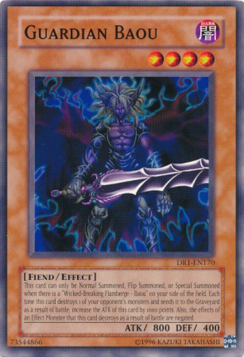 YuGiOh Dark Revelation 1 Single Card Common Guardian Baou DR1-EN170 ...