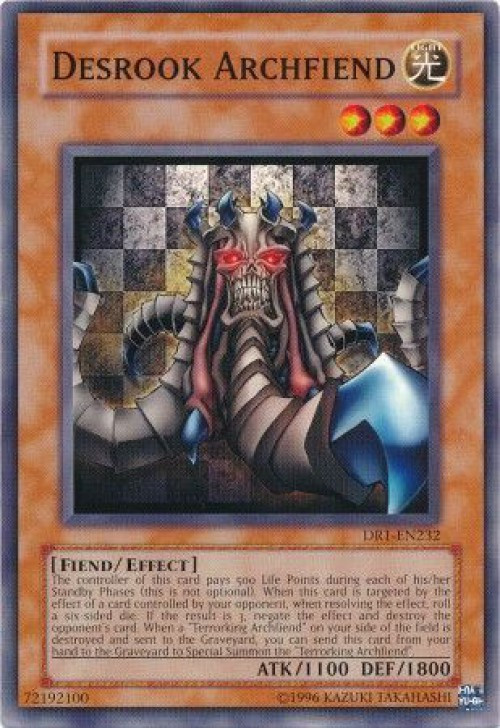 YuGiOh Dark Revelation 1 Single Card Common Desrook Archfiend DR1-EN232 ...