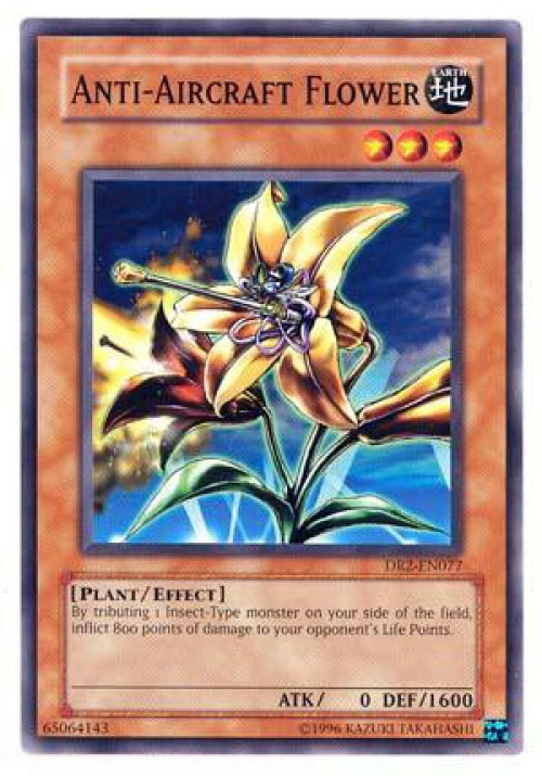 YuGiOh Dark Revelation 2 Single Card Common Anti-Aircraft Flower DR2 ...