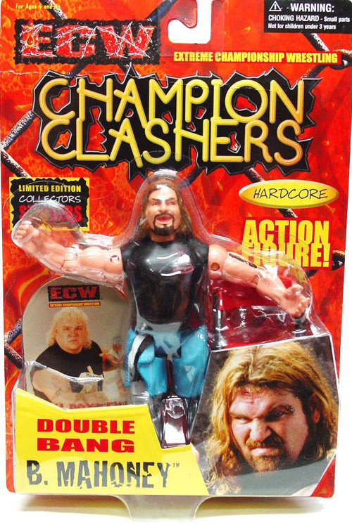 ECW Wrestling Champion Clashers Double Bang Balls Mahoney Action Figure ...