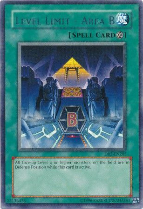 YuGiOh Dark Revelation 2 Single Card Rare Level Limit - Area B DR2 ...
