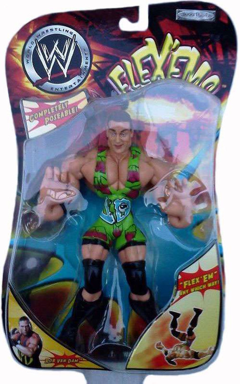 WWE Wrestling Flexems Series 2 Rob Van Dam Action Figure Jakks Pacific ...