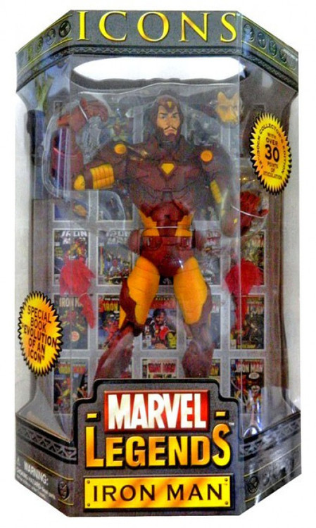 Marvel Icons Marvel Legends Iron Man 12 Deluxe Action Figure Toy Biz ...