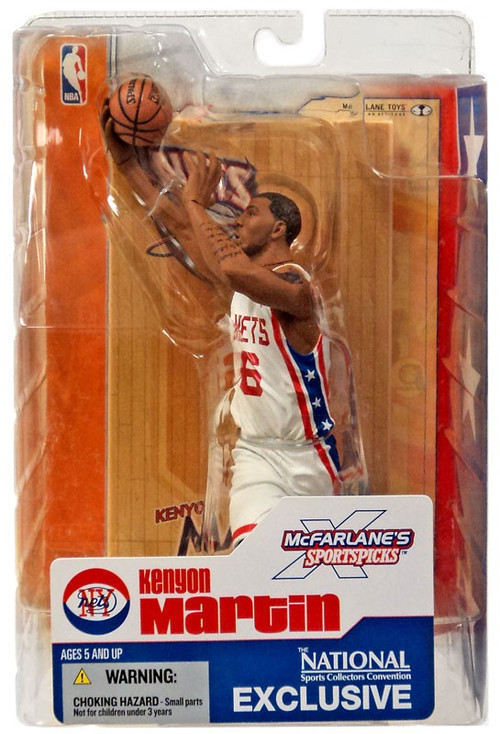 McFarlane Toys NBA New Jersey Nets Sports Basketball Exclusive Kenyon Martin Exclusive Action ...