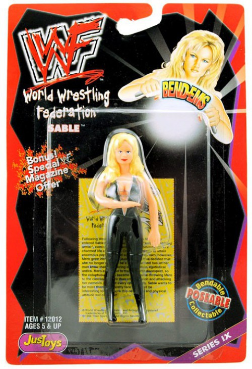 WWE Wrestling WWF WWF Bend-Ems Series 9 Sable Action Figure JusToys ...
