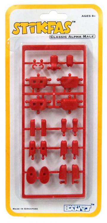 Stikfas Alpha Male Red Action Figure Kit Hasbro Toys - ToyWiz