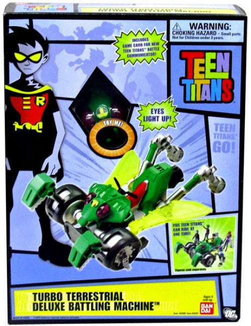 Teen Titans Go Turbo Terrestrial Deluxe Battling Machine Bandai America ...