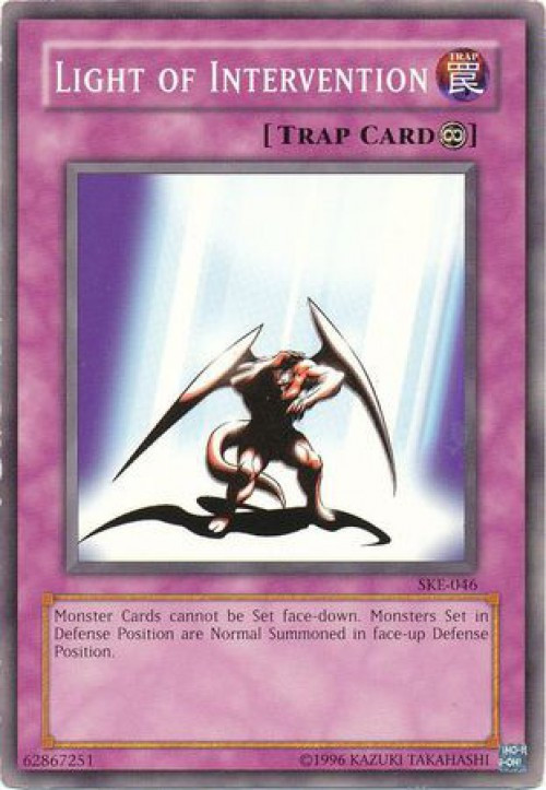 YuGiOh Kaiba Evolution Single Card Common Light of Intervention SKE-046 ...