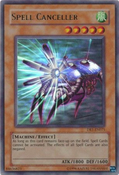 YuGiOh Dark Revelation 1 Single Card Ultra Rare Spell Canceller DR1 ...