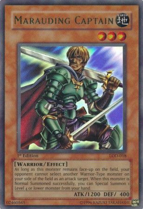 YuGiOh Legacy of Darkness Single Card Ultra Rare Marauding Captain LOD ...