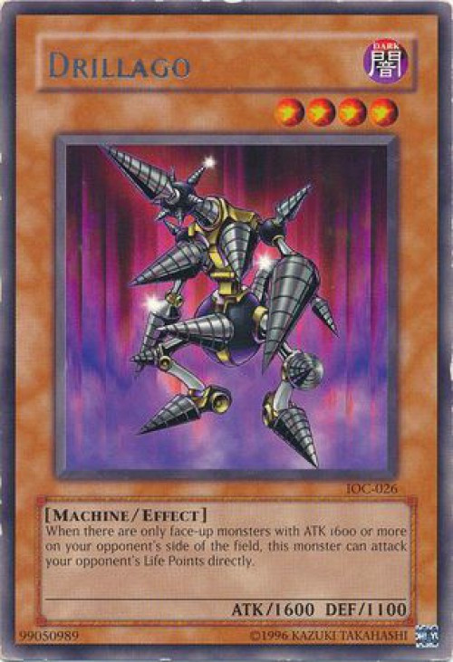 YuGiOh Trading Card Game Invasion of Chaos Single Card Rare Drillago ...