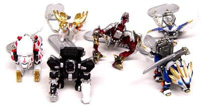 Zoids Genesis Set of 6 Keychains Tomy - ToyWiz