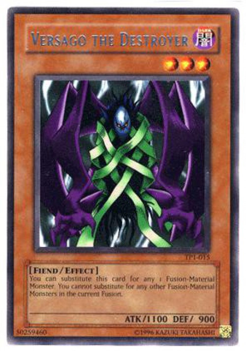 YuGiOh Tournament Pack 1 Single Card Rare Versago the Destroyer TP1-015 ...