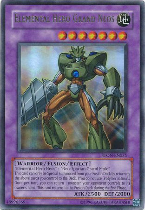 YuGiOh GX Strike of Neos Single Card Ultra Rare Elemental Hero Grand ...