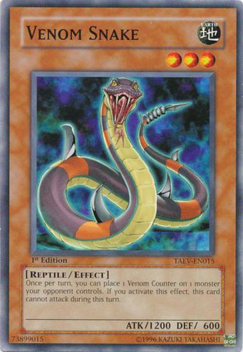 YuGiOh GX Tactical Evolution Single Card Common Venom Snake TAEV-EN015 ... YuGiOh GX Tactical Evolution Single Card Common Venom Snake TAEV-EN015 ...