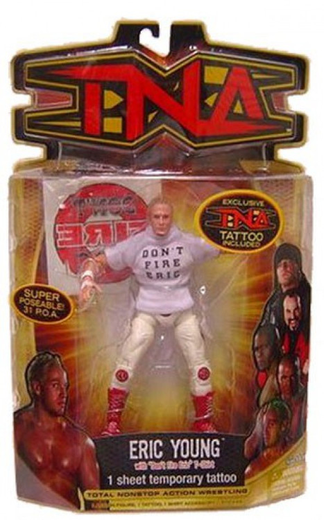TNA Wrestling Series 8 Eric Young Action Figure Dont Fire Eric Shirt ...