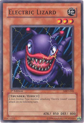 YuGiOh Metal Raiders Single Card Common Electric Lizard MRD-048 - ToyWiz