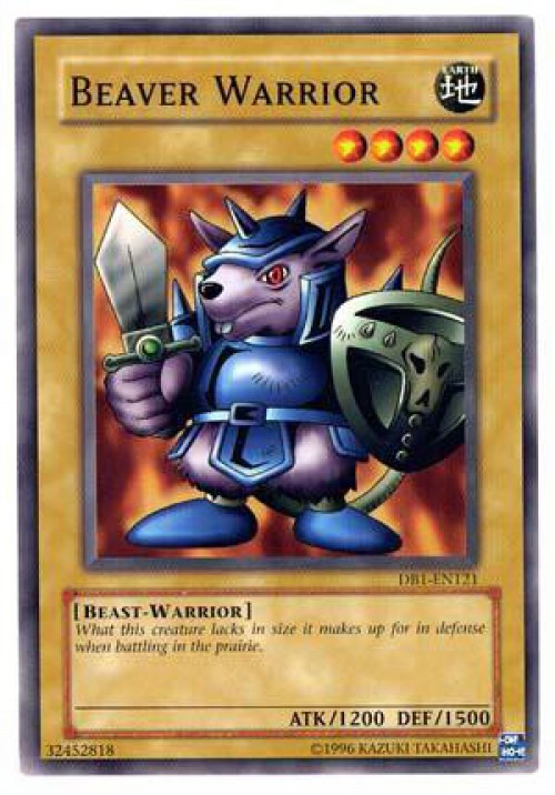 YuGiOh Dark Beginning 1 Single Card Common Beaver Warrior DB1-EN121 ...