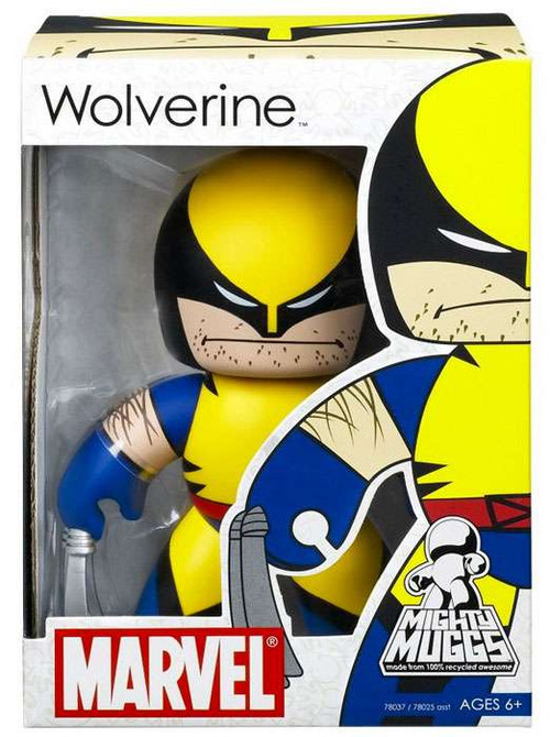 Marvel Mighty Muggs Series 1 Wolverine Vinyl Figure Hasbro - ToyWiz