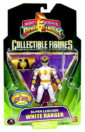 Power Rangers Mighty Morphin Collectible Figures Super Legends White ...