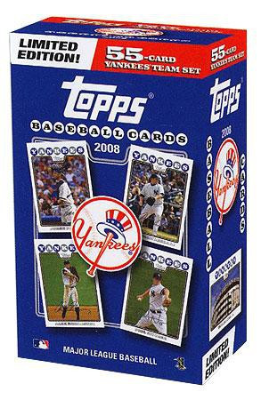 MLB New York Yankees 2008 Baseball New York Yankees Trading Card Team ...