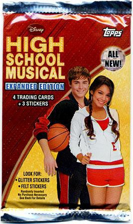 Disney High School Musical Expanded Edition Trading Card Sticker Pack 4 ...