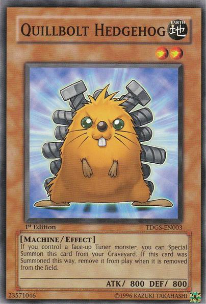 YuGiOh The Duelist Genesis Single Card Common Quillbolt Hedgehog TDGS ...