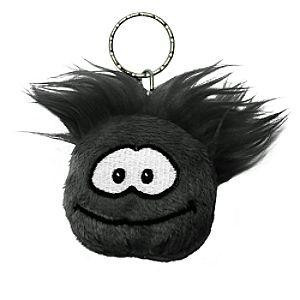 Club Penguin Black Puffle 2 Plush Keychain Jakks Pacific - ToyWiz