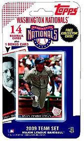 MLB Washington Nationals 2009 Topps Baseball Cards Washington Nationals ...