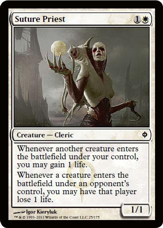 Magic The Gathering New Phyrexia Single Card Common Suture Priest 25 ...