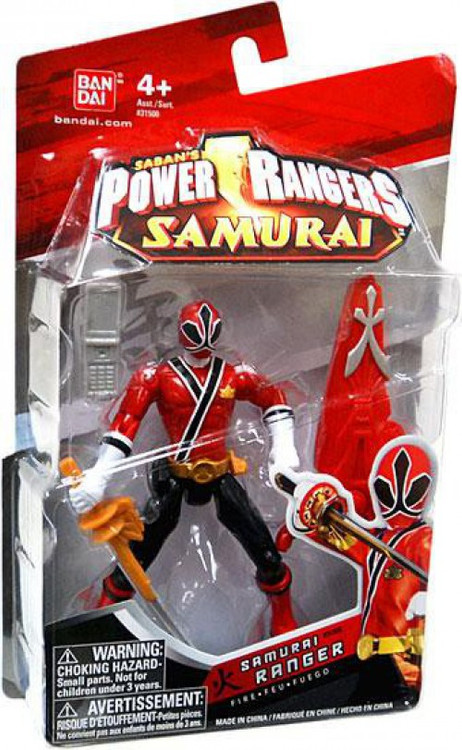 Power Rangers Samurai Samurai Ranger Fire 4 Action Figure Bandai ...