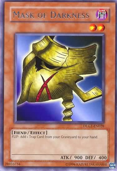 YuGiOh Dark Legends Single Card Rare Mask of Darkness DLG1-EN028 - ToyWiz