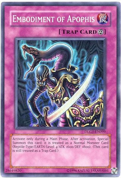 YuGiOh Dark Legends Single Card Super Rare Embodiment of Apophis DLG1 ...