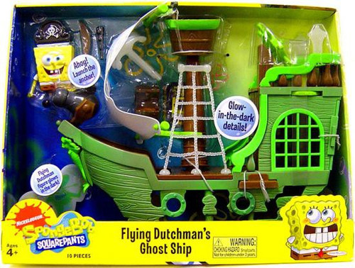 Spongebob Squarepants Flying Dutchmans Ghost Ship Playset Jakks Pacific ...