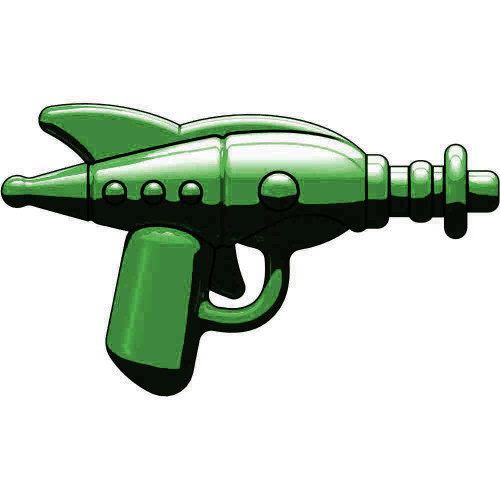 BrickArms Weapons Retro Ray Gun 2.5 Dark Olive Green - ToyWiz