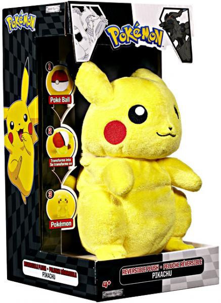 Pokemon Black White Deluxe Reversible Series 2 Pikachu Plush Jakks ...