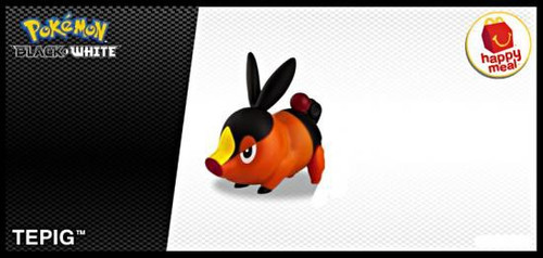 Pokemon Black White Happy Meal Tepig Action Figure Loose McDonalds - ToyWiz