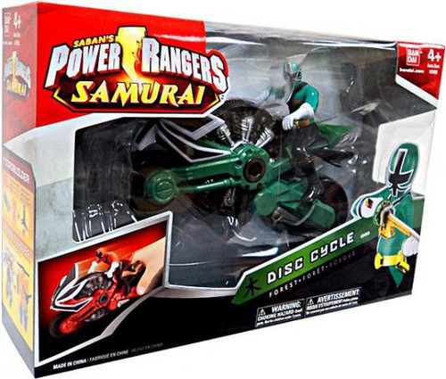 Power Rangers Samurai Disc Cycle 4 Action Figure Forest Bandai America ...