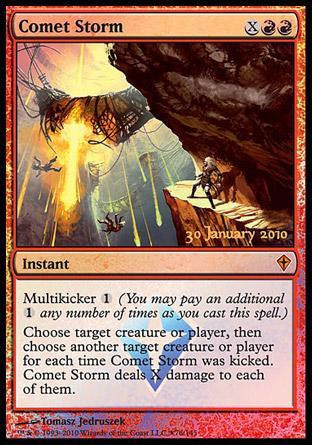 Magic The Gathering Prerelease Release Single Card Promo Comet Storm ...
