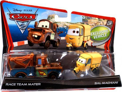 Disney Pixar Cars Cars 2 Race Team Mater Sal Machiani 155 Diecast Car 2 ...