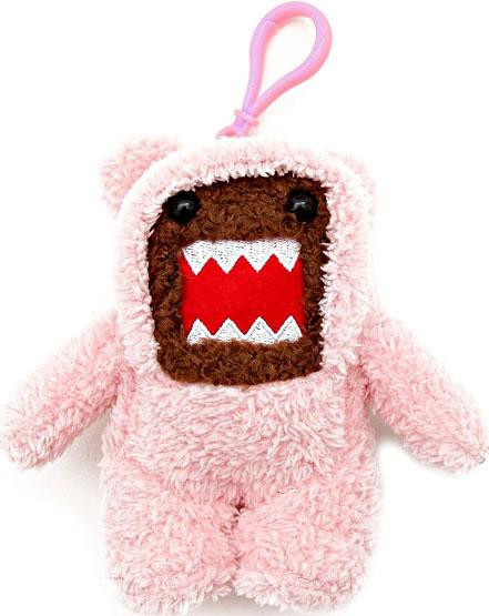Domo Teddy Bear Domo 4 Plush Clip On Pink License to Play - ToyWiz